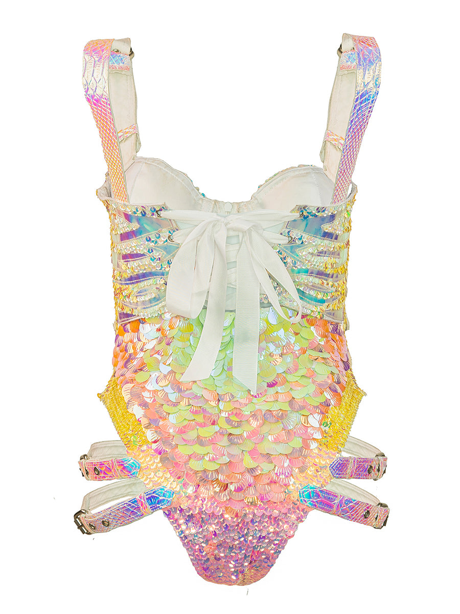 Rainbow Fish Harness Bodysuit – Jackalope Land